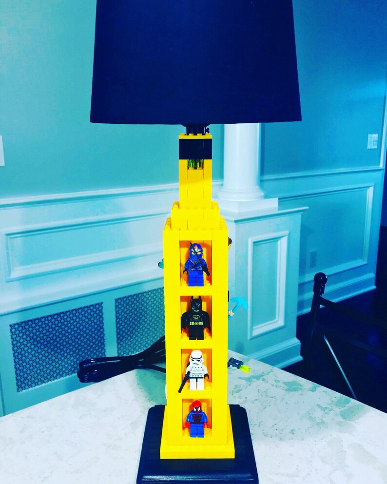 Custom Minifigure Display Lamp Made of LEGO® Bricks - Etsy
