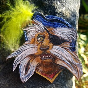 Labyrinth Insipred Sir Didymus Leather Brooch - Etsy