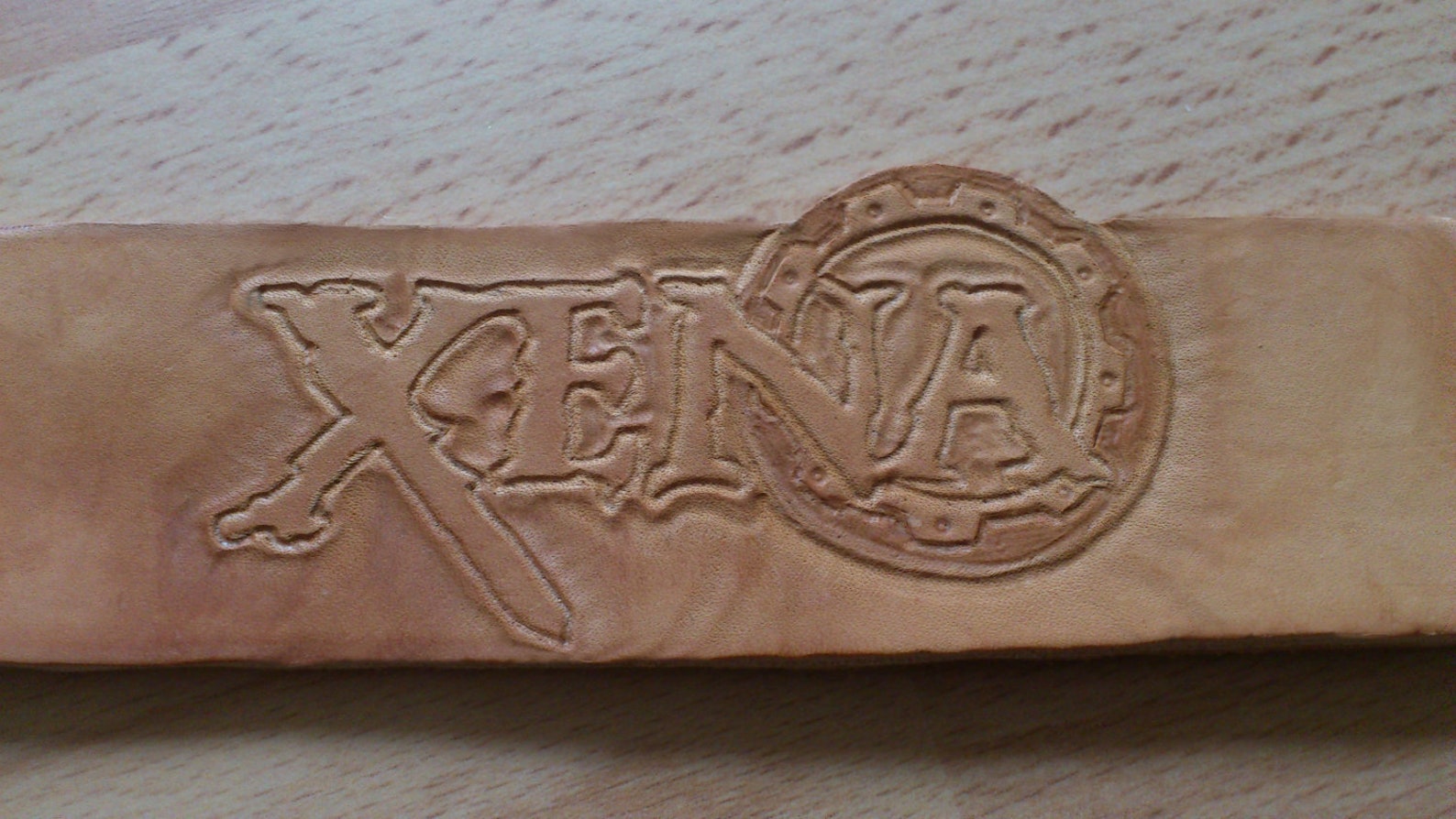 Xena Warrior Princess Logo Design Leather Wristband - Etsy