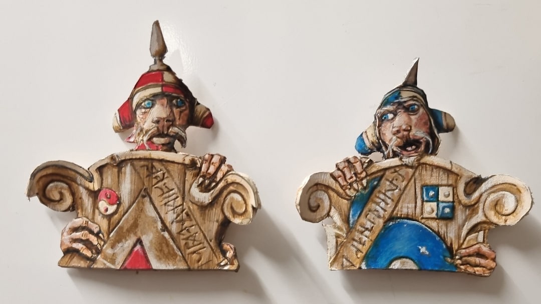 Labyrinth Inspired Door Guards Leather Brooches or Fridge Magnets - Etsy