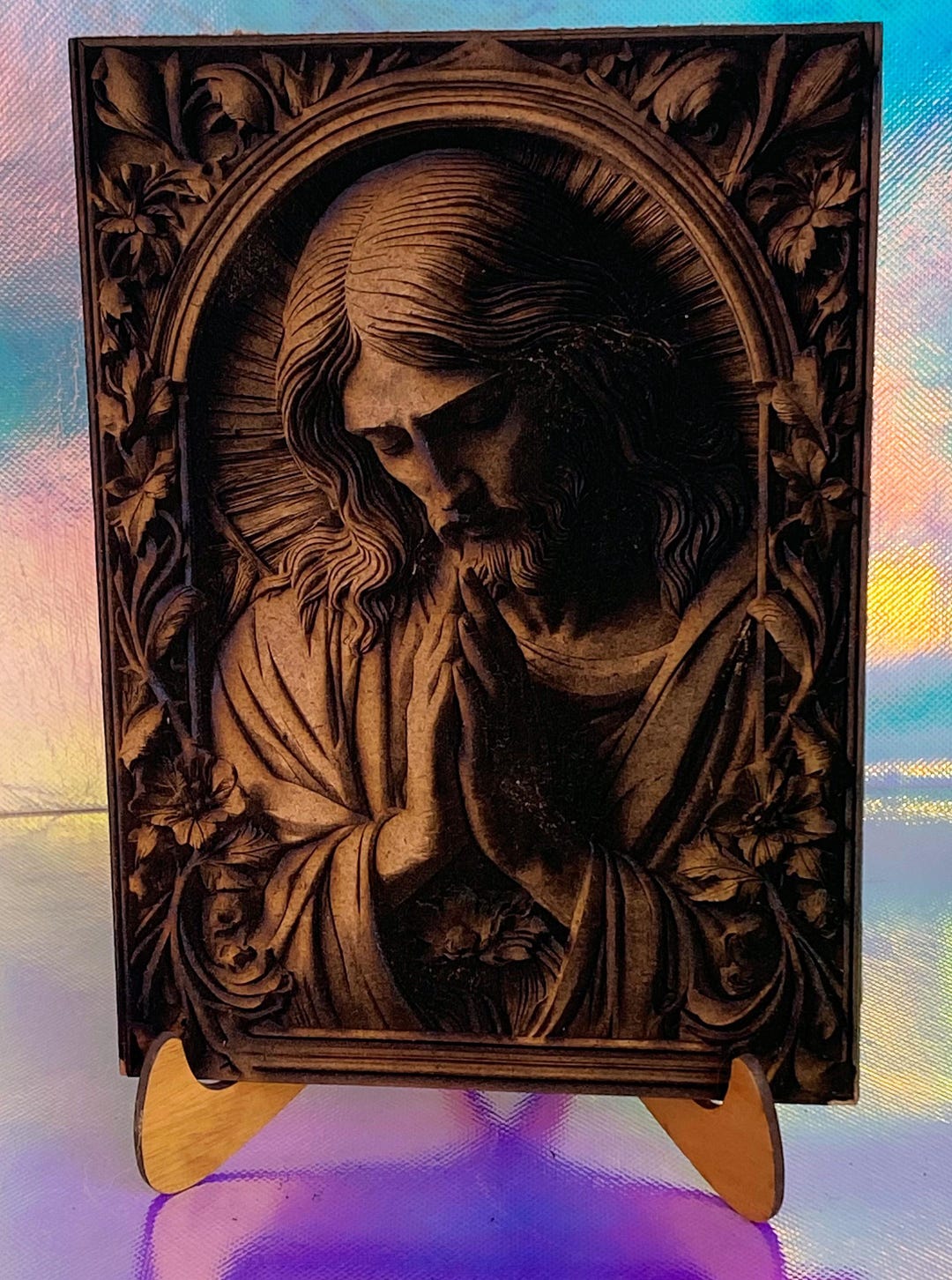 Laser Engrave/cut Jesus Christ Praying - Etsy