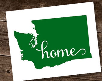 Washington State Decal - Etsy