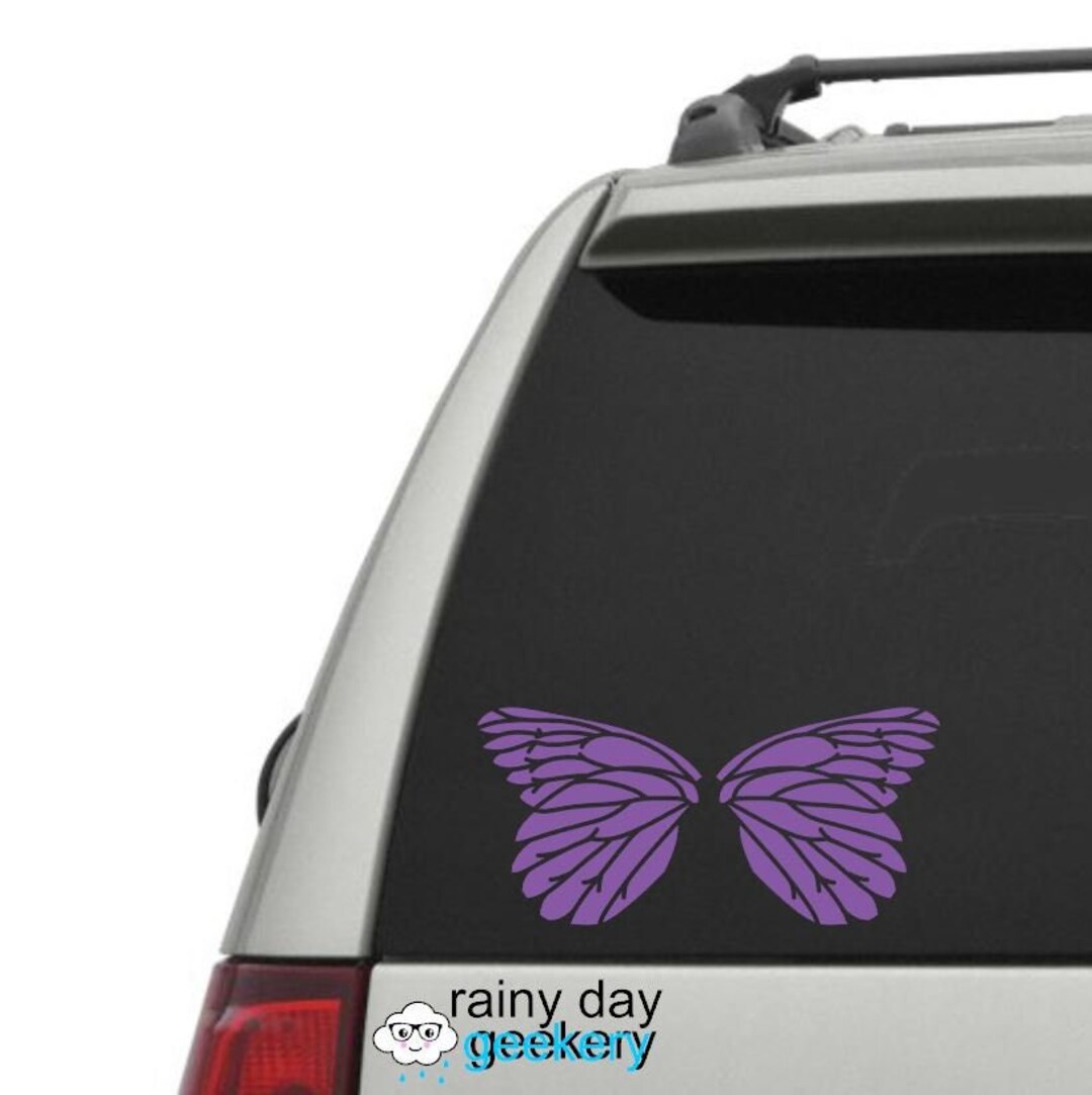 Butterfly Wings Decal, Butterfly Vinyl Decals, Pretty Butterfly Decals ...