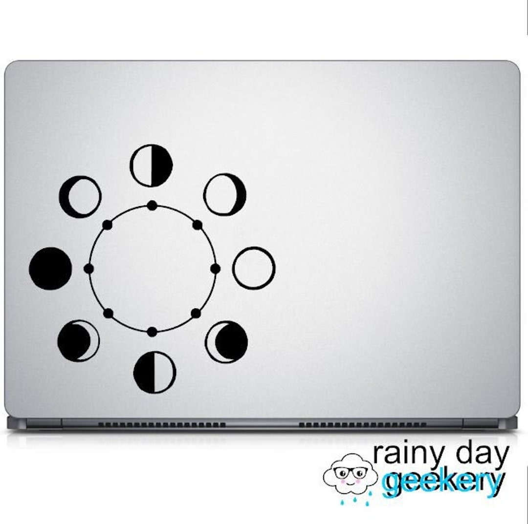 Moon Phases Decal, Moon in Circle Decals, Moon Phases Sticker - Etsy