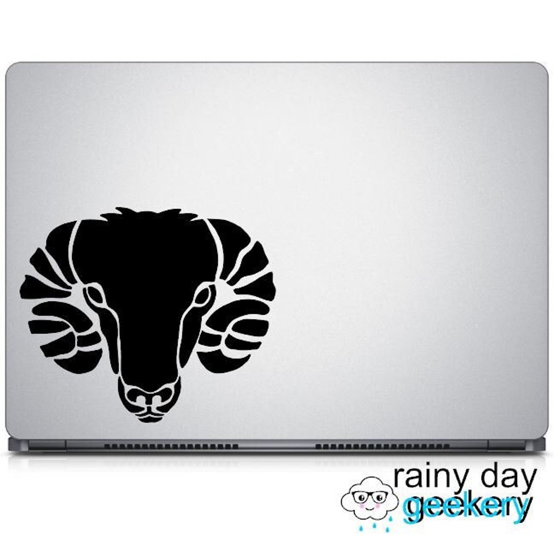 Aries Ram Head Decal, Aries Decal for Car Window or Laptop, Choose Your ...