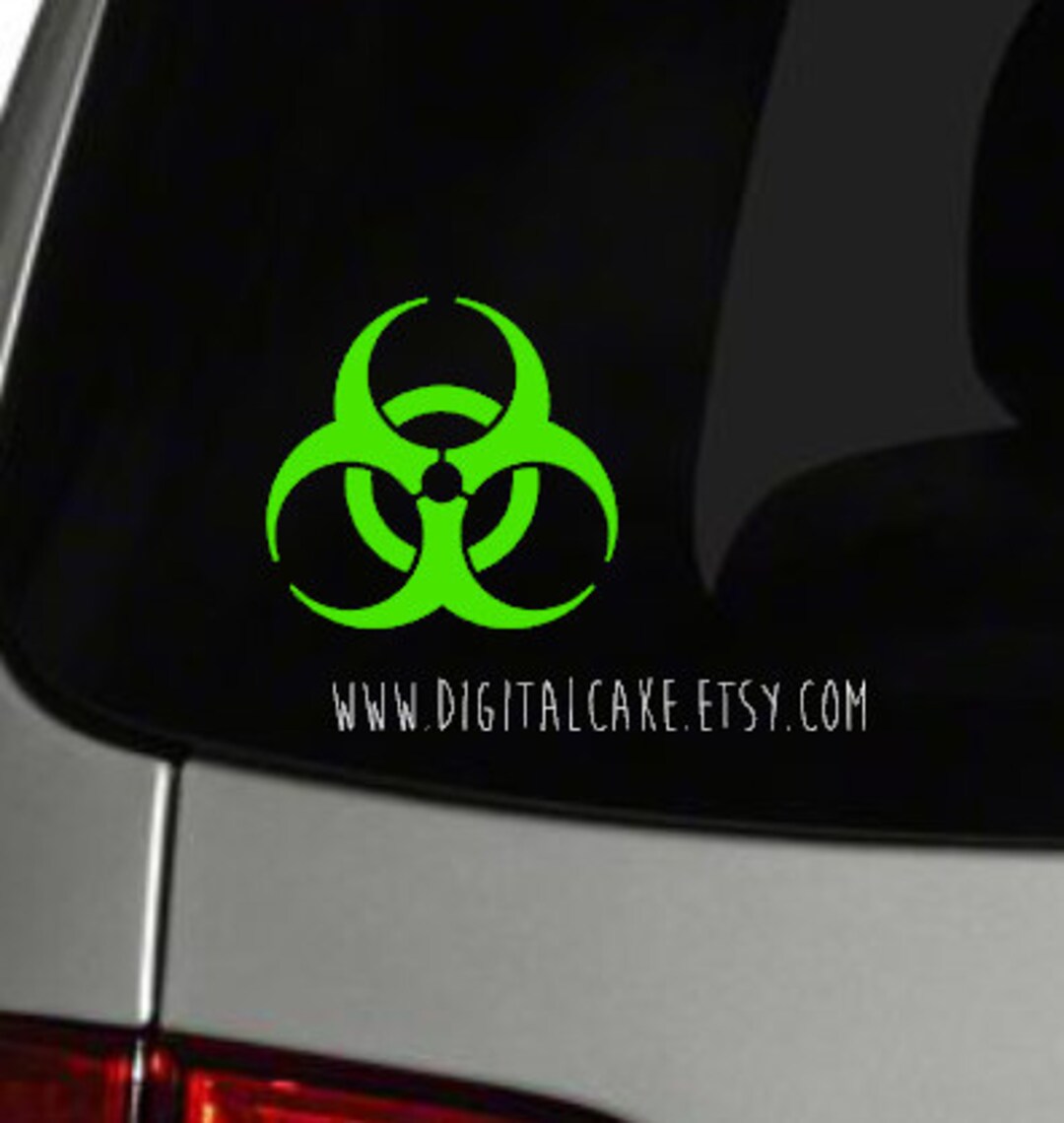Radioative Symbol Vinyl Window Decal - Exterior Window Sticker - Pick ...