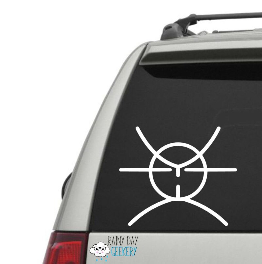 FLCL Decal, FLCL Sticker, Anime Decal, Anime Window Sticker, Anime Home ...