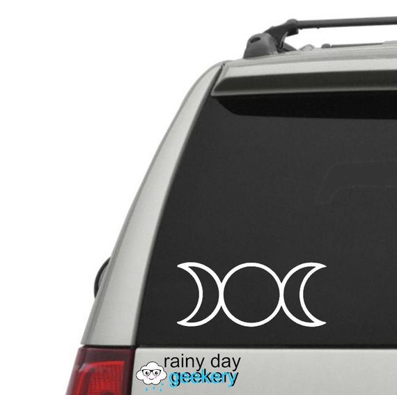 Triple Moon Vinyl Decal - Etsy
