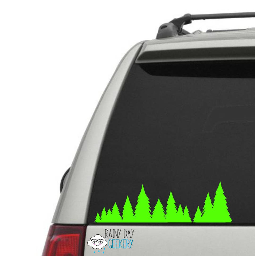 Trees Vinyl Decal - Nature Lover - Forester - Forestry - Forest ...