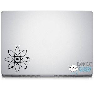 Atom Decal Atom Vinyl Decal Atomic Decal Science Decal Science Gift ...
