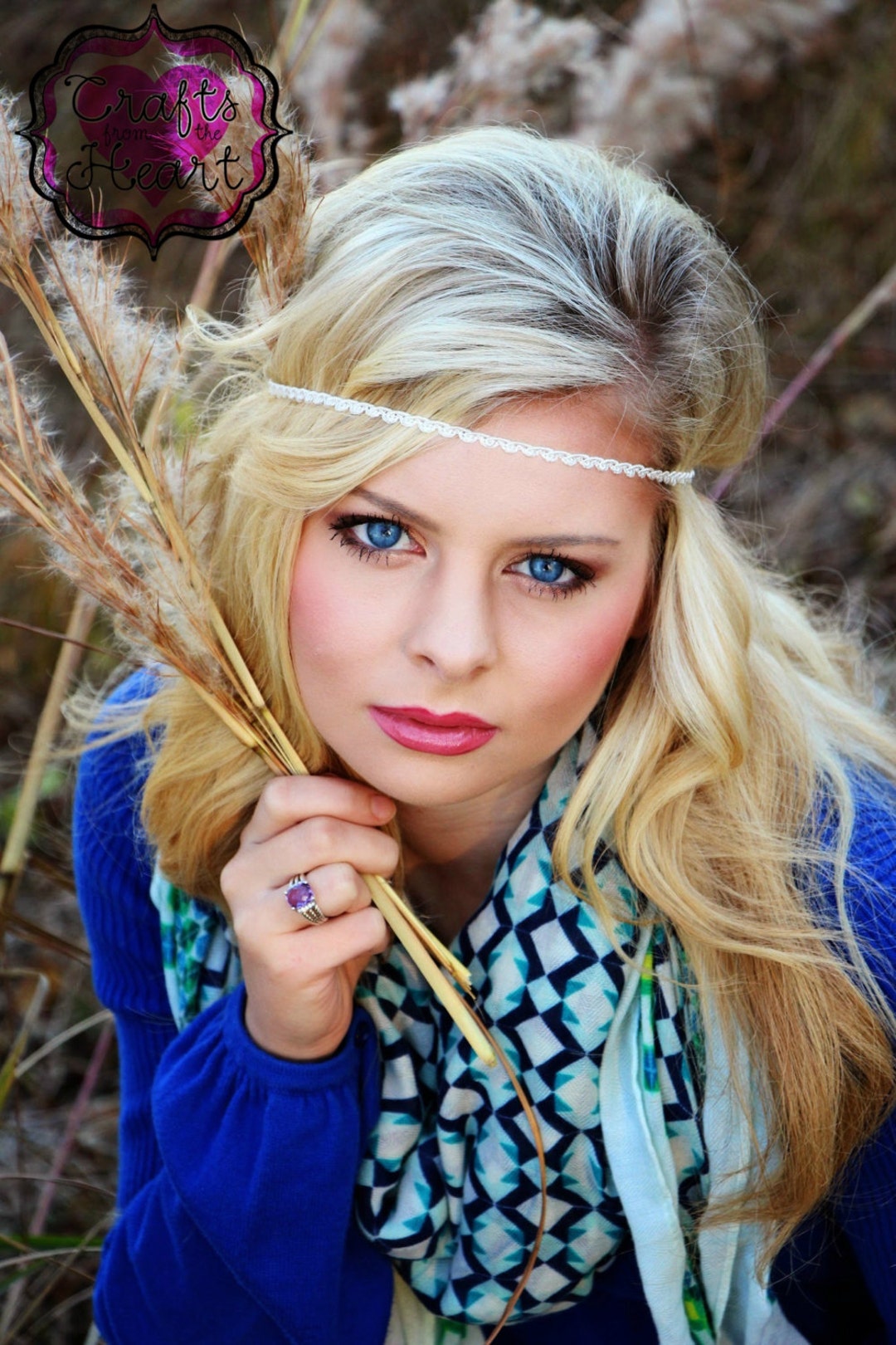 White Forehead Headband - Boho Headband White - Adult Boho Headband ...