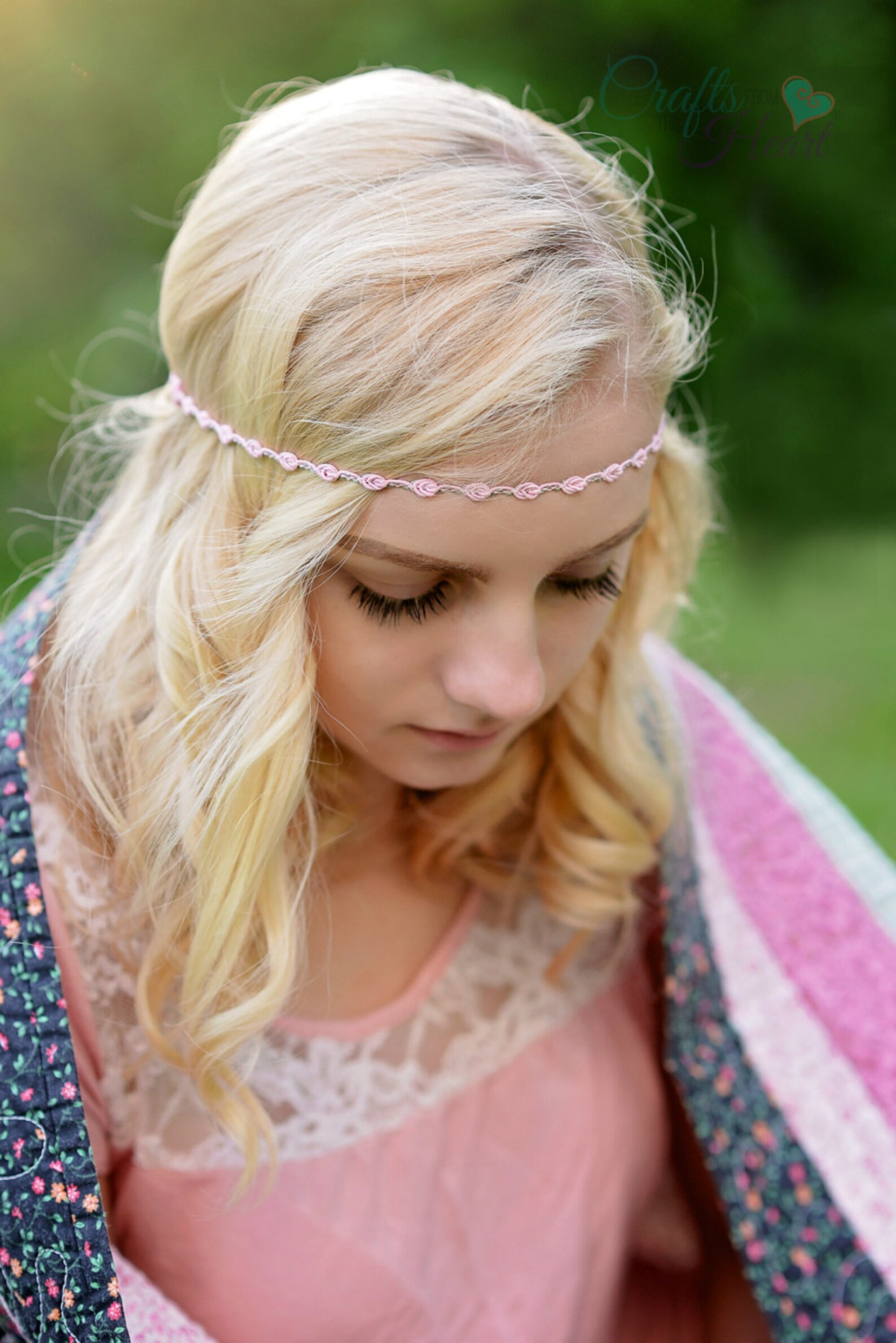 Pink Boho Headband Adult Boho Headband Forehead Headband - Etsy