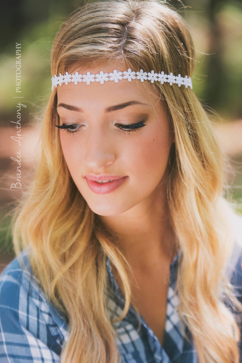 Boho Headband Flower Headband Bohemian Headband Hippie - Etsy