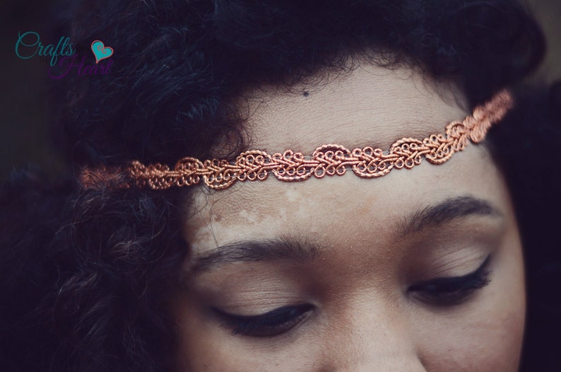 Copper Boho Headband Boho Headband Bohemian Headband - Etsy