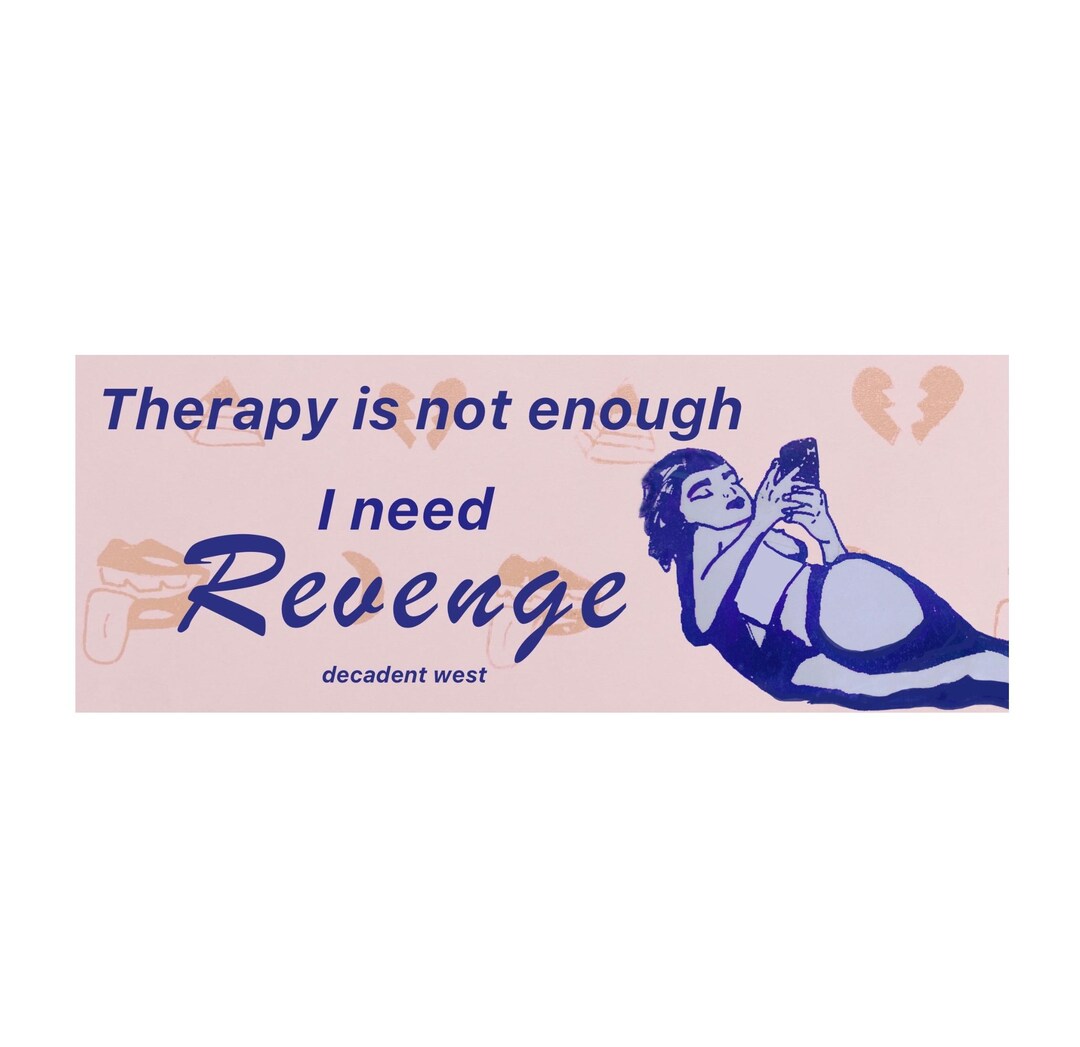 Revenge Bumper Sticker - Etsy