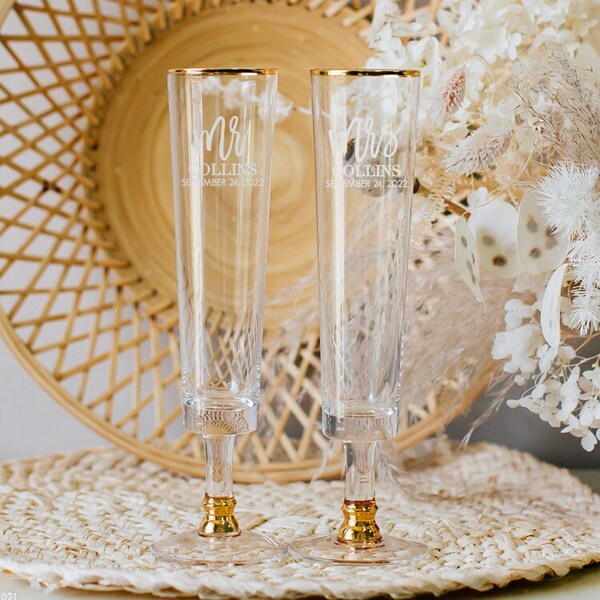 Wedding Toast Flutes - Etsy