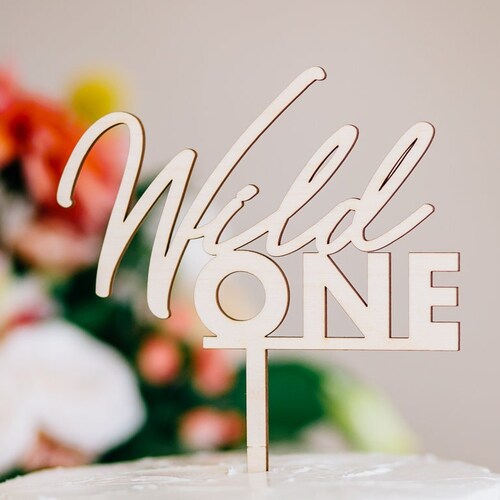 Wild One Backdrop Sign Laser Cut Acrylic First Birthday Wall - Etsy ...
