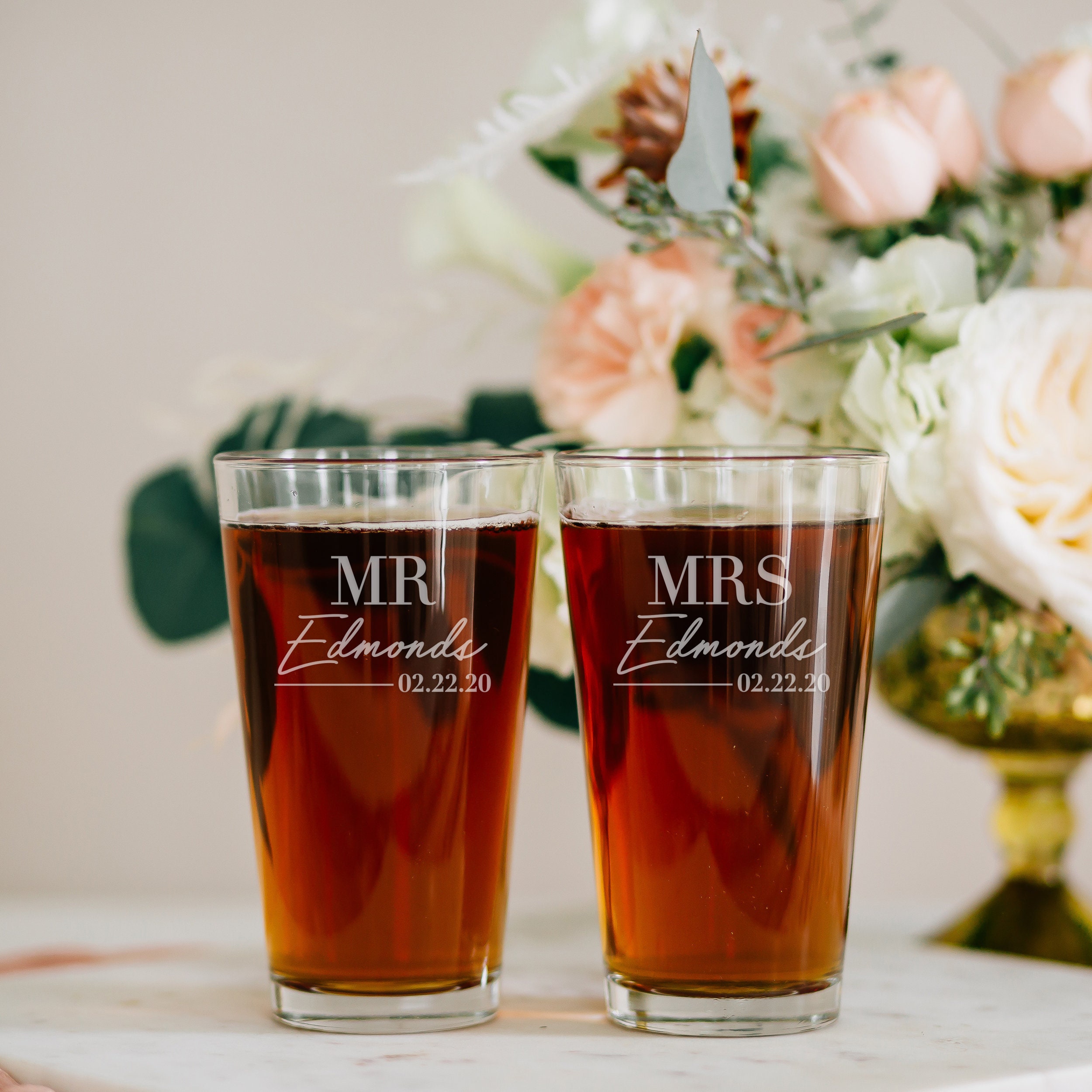 Set of Two Custom Pint Glasses Drinkware Home & Living etna.com.pe