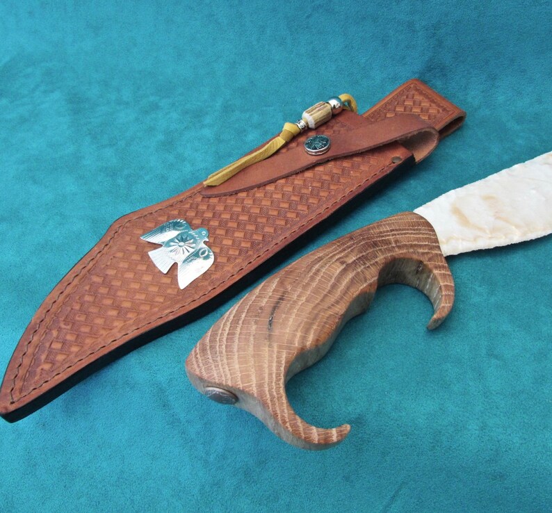 Custom Knife Flint Knapped Leather Sheath Wade Anthony - Etsy