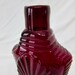 Vintage Sunburst Flask Ruby Red - Etsy