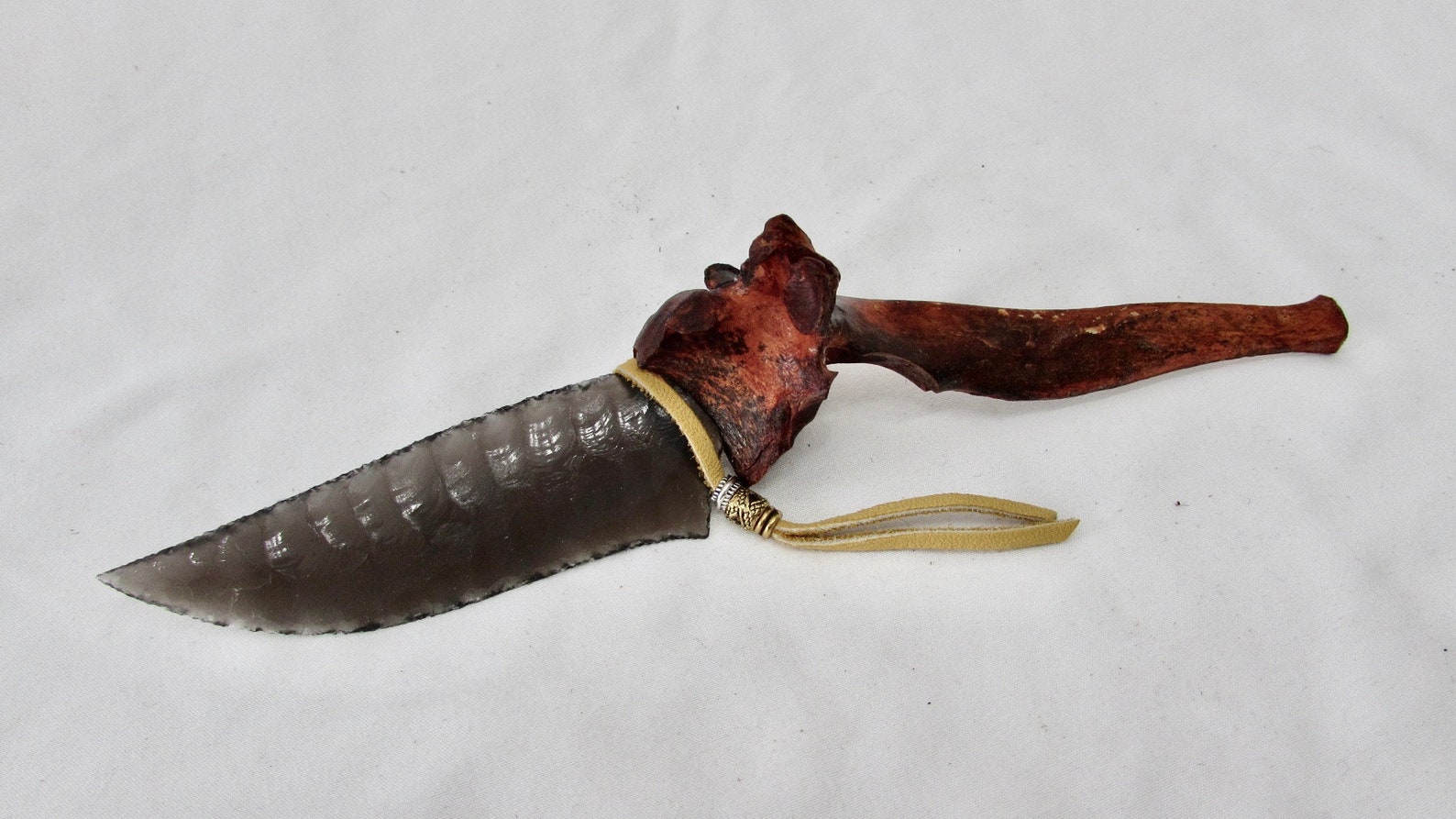 Alligator Custom Knife Flint Knapped Gator | Etsy