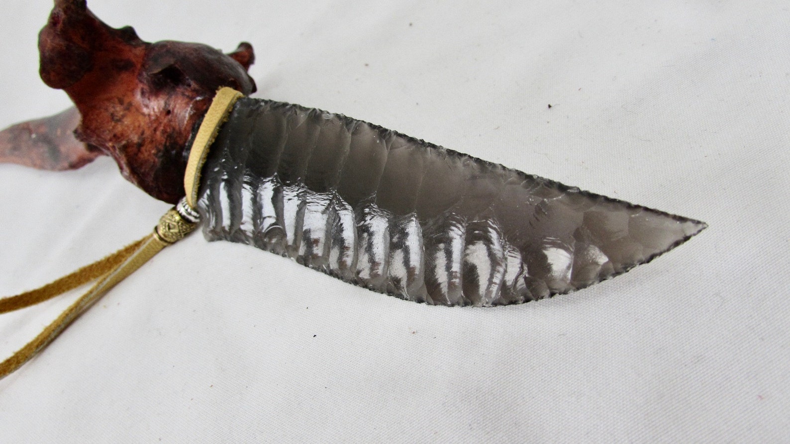 Alligator Custom Knife Flint Knapped Gator | Etsy