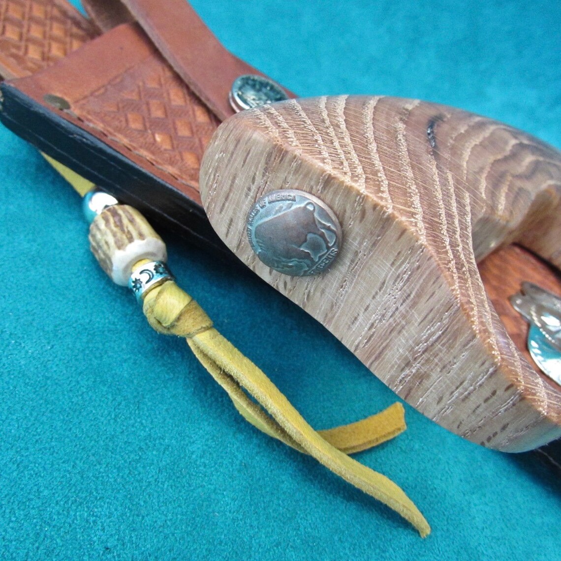 Custom Knife Flint Knapped Leather Sheath Wade Anthony | Etsy