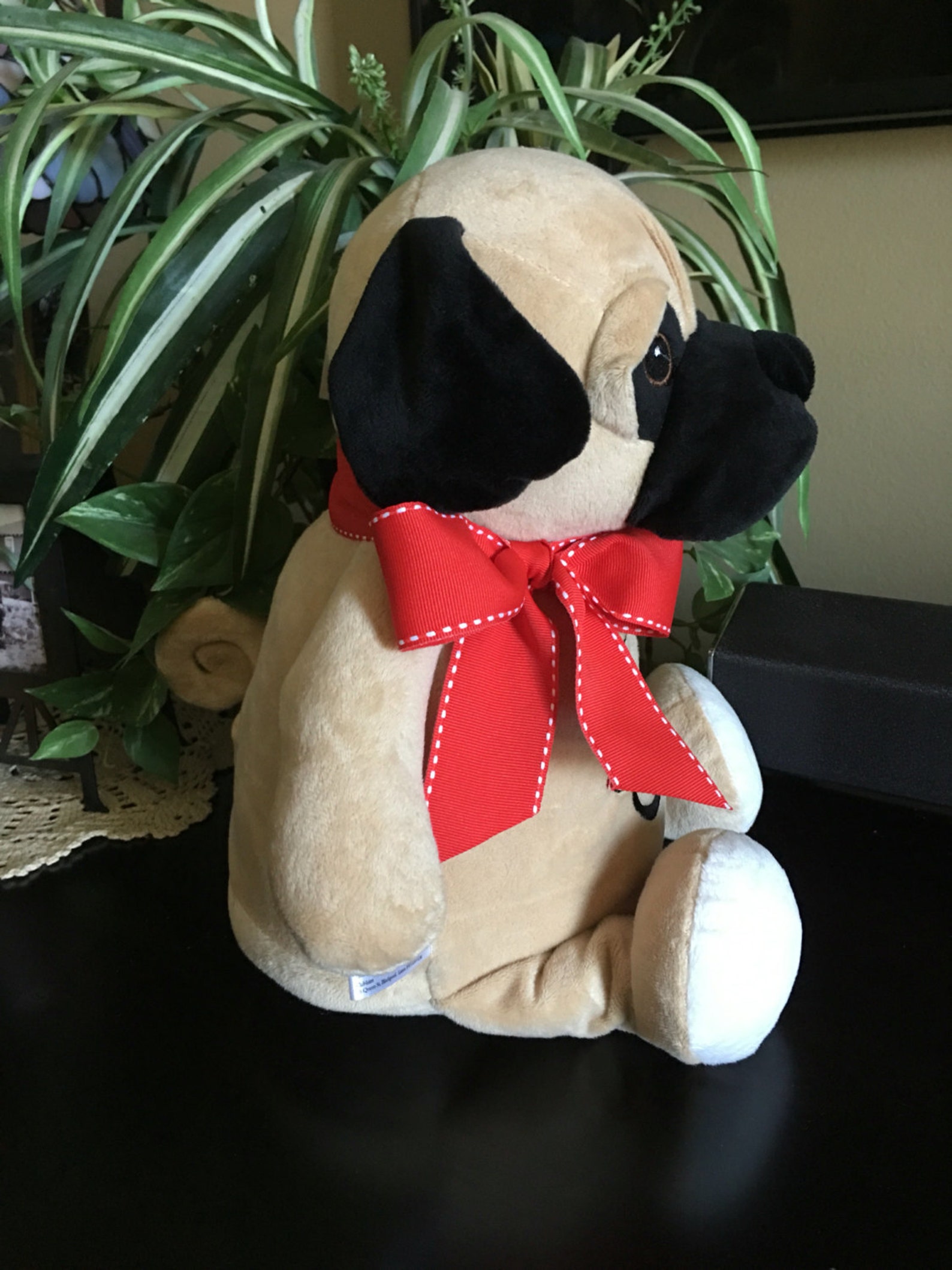 Personslized Baby Gift Monogrammed Cubbies Pug Dog Stuffed - Etsy
