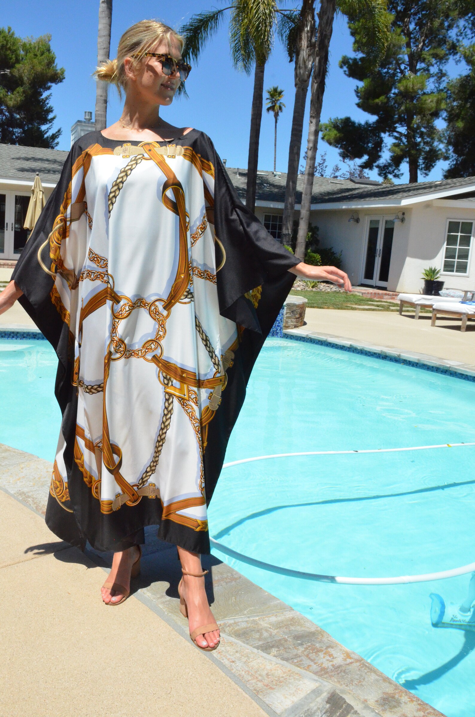 Designer Print Silk Caftan Womens Silk Kaftan Silk Dress | Etsy