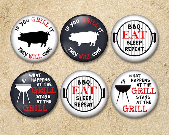 BBQ Magnets BBQ Gift Grilling Gift Cute Magnets Cooking | Etsy