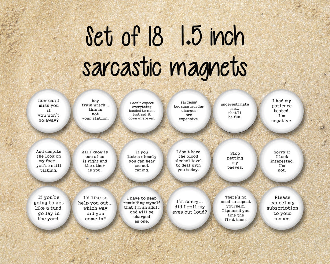 Funny Gift, Funny Magnets, Sarcastic Gift, Sarcastic Magnets ...