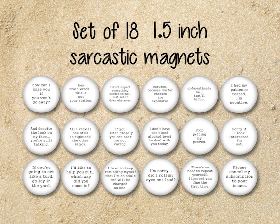 Funny Gift Funny Magnets Sarcastic Gift Sarcastic Magnets - Etsy