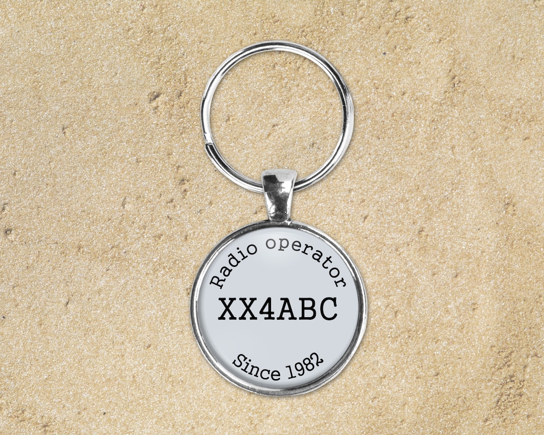 Ham Radio, Keychain, Call Sign, Gift for Him, Gift for Hams, Gift for ...