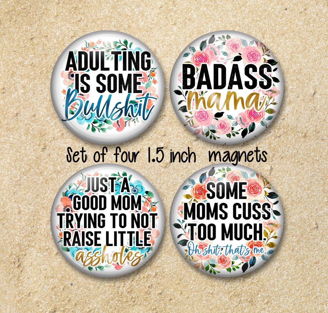 Funny Refrigerator Magnets, Swear Words Gift, Funny Mom Gift, Sarcastic ...