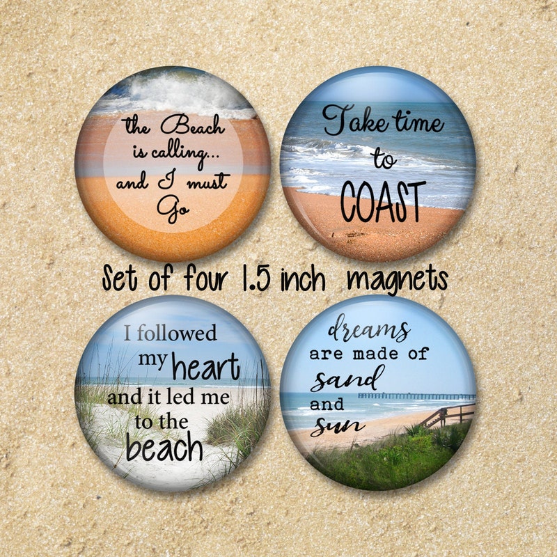 Beach Magnets - Etsy