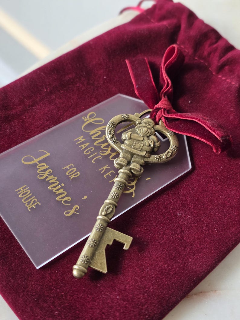Personalised Santa's Magic Key | Christmas Eve Keepsake - Etsy UK