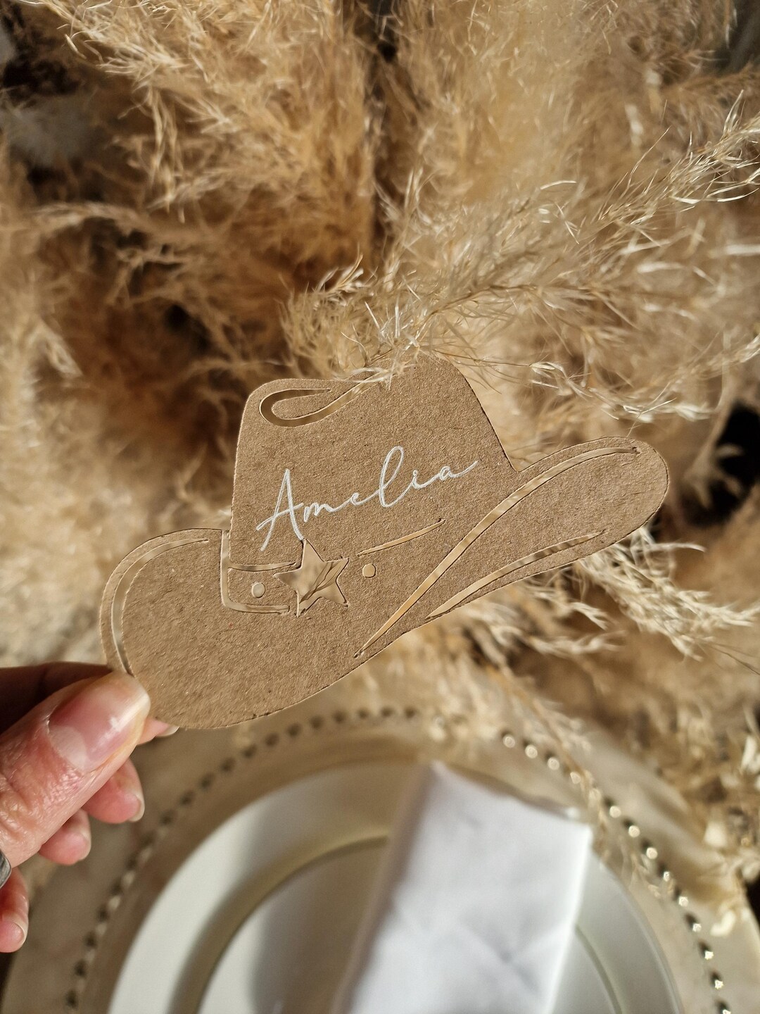 Personalised Cowgirl Boot Place Cards | Western Party Table Decor - Etsy