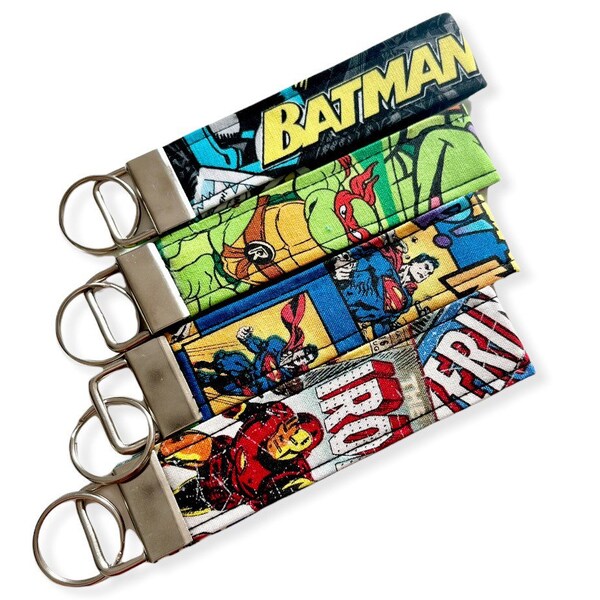Superhero Keychain - Etsy