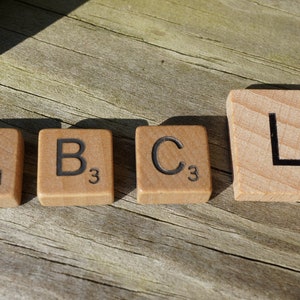 Vintage Mini Scrabble Tiles: Single Travel Letters for Crafts (various ...