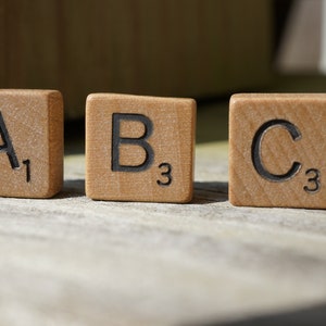 Vintage Mini Scrabble Tiles: Single Travel Letters for Crafts (various ...