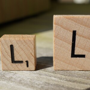 Vintage Mini Scrabble Tiles: Single Travel Letters for Crafts (various ...
