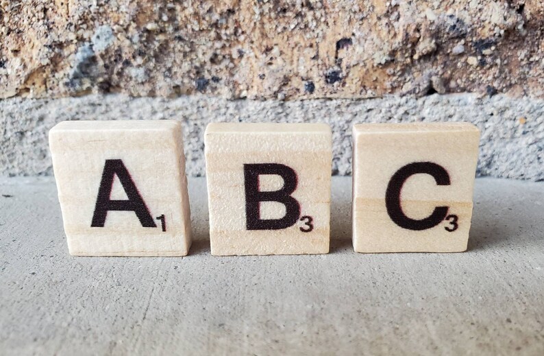 Individual FAKE Scrabble® Tiles Single Letters New | Etsy