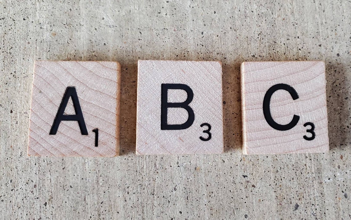 Individual Scrabble® Tiles Single Letters Newer | Etsy