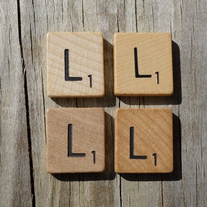 Vintage Scrabble Tiles: Individual Rounded Letter Pieces (various ...