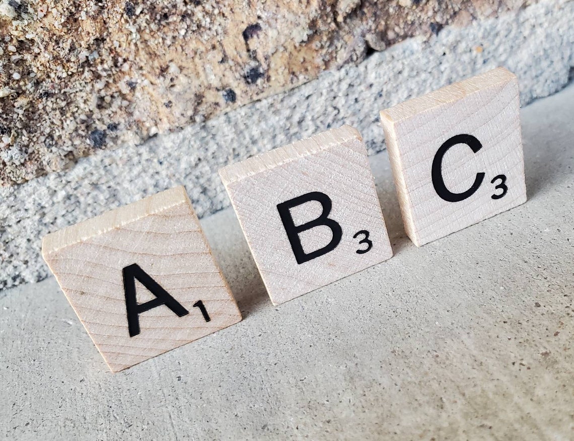 Individual Scrabble® Tiles Single Letters Newer - Etsy