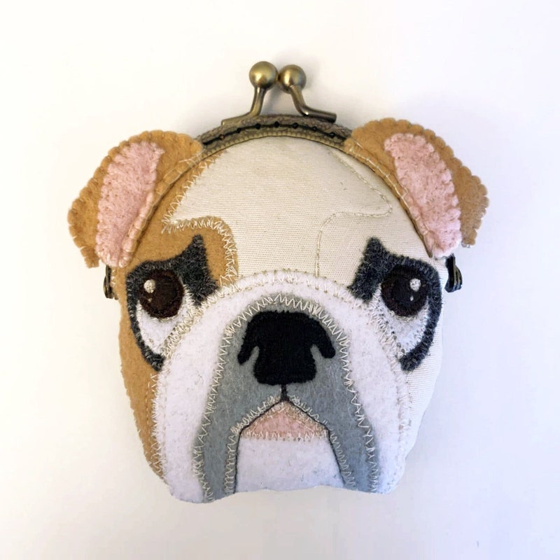Felt Bulldog - Etsy