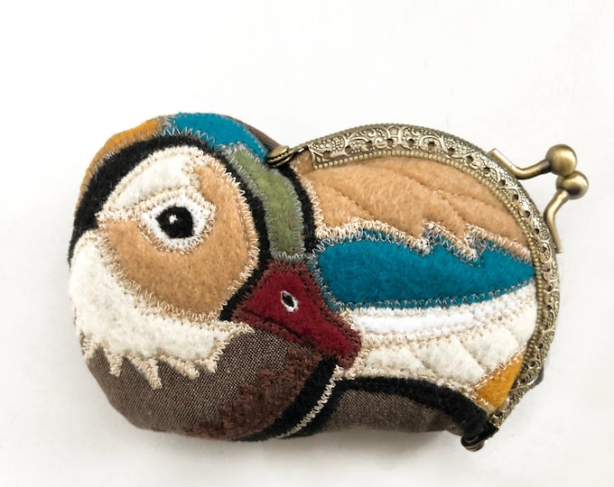 Mandarin Duck Purse Mandarin Duck Coin Purse Felt Duck Metal - Etsy