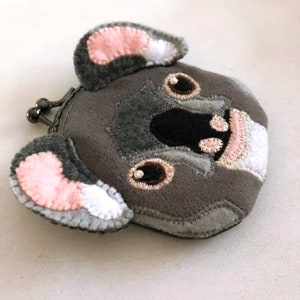 Koala Purse, Koala Coin Purse, Purse, Felt Koala Metal Frame Kisslock ...