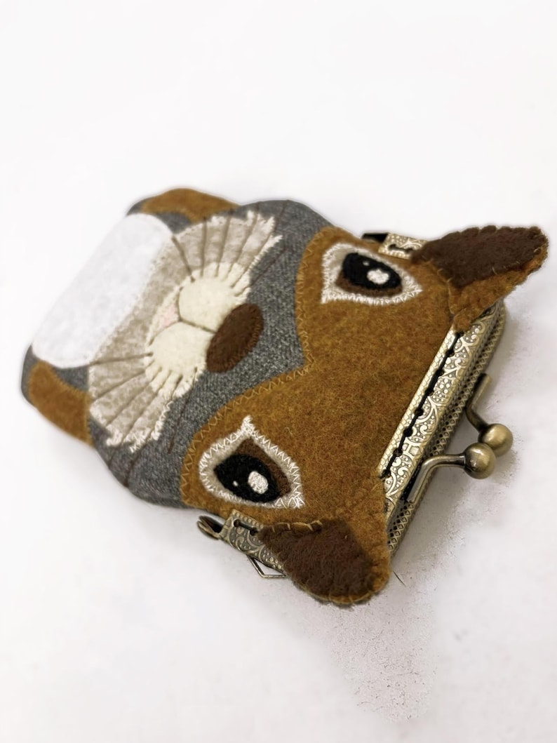 Squirrel Credit Card Holder Coin Purse, Animal Card Holder, Squirrel ...