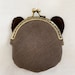 Bear Purse Bear Coin Purse Purse Felt Bear Metal Frame - Etsy